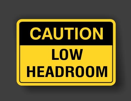COR1013 | Corsign | Caution Low Headroom