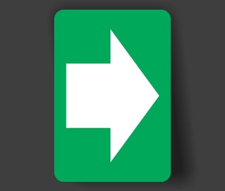 First Aid Arrow COR6008 | Corsign | FIRST AID ARROW (SYMBOL ONLY)