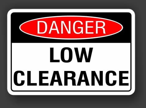 COR2021 | Corsign | DANGER-LOW CLEARANCE