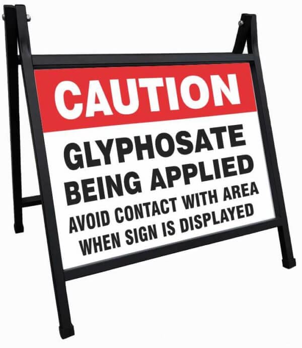 A-FRAME CAUTION GLYPHOSATE | Corsign